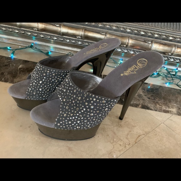 Pleaser | Shoes | New Rhinestone Pleasers Size 1 | Poshmark